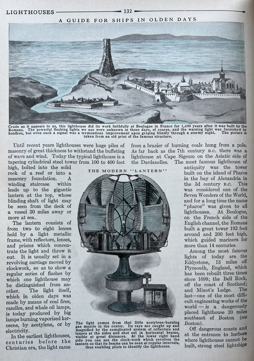 The Lighthouse entry from a 1947 Comptons Encyclopedia: “If it could ...
