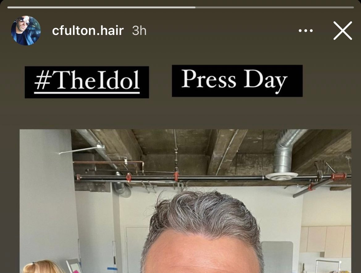 🧡̸̙̼̦͒͘͝ on Twitter: "RT @ONLYJENNIEPH: "THE IDOL" hairstylist, Christopher Fulton Instagram ...