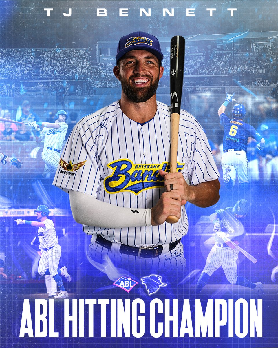 Brisbane Bandits on Twitter: "The one and only TJ BENNETT is the ABL 2022-23 Hitting Champion ...