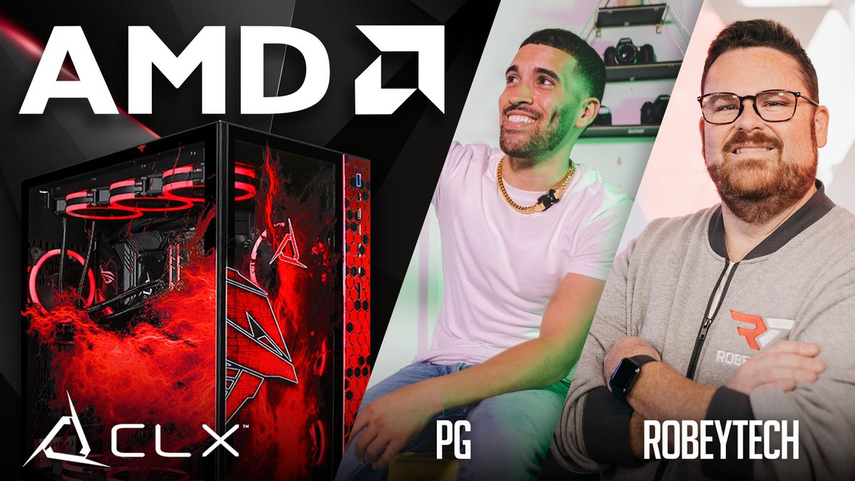 Robeytech on Twitter: "Welcome to @AMD RIGS! Where we build @AMDGaming PCs with awesome ...