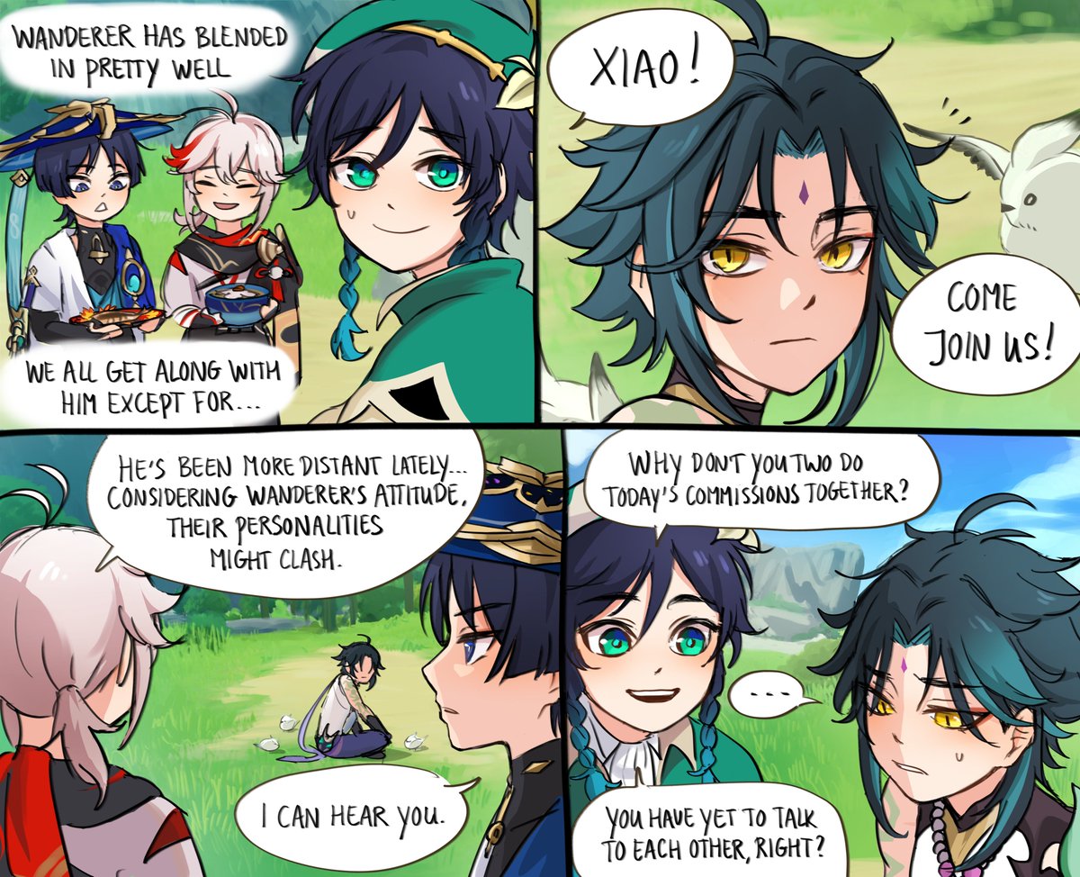 「Xiao and Scaramouche probably won't get along. But I want th」Naomiの漫画