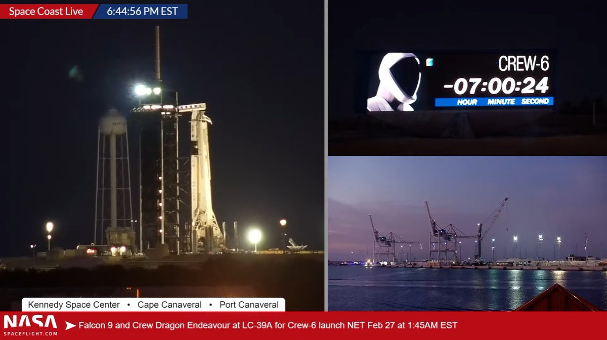 Gav Cornwell on Twitter: "Clocks at Kennedy Space Center are counting down to a T-0 of 1:45am ET ...