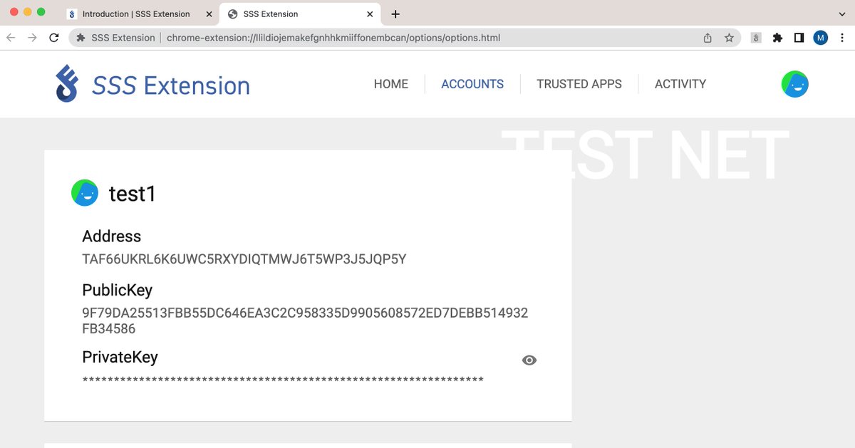 🧬mikun🧬🥸マッ @mikun_nem.symbol on Twitter: "Chrome 拡張機能の #SSS_Extension を使う事で、開発者は秘密鍵の管理に悩む事なく ...