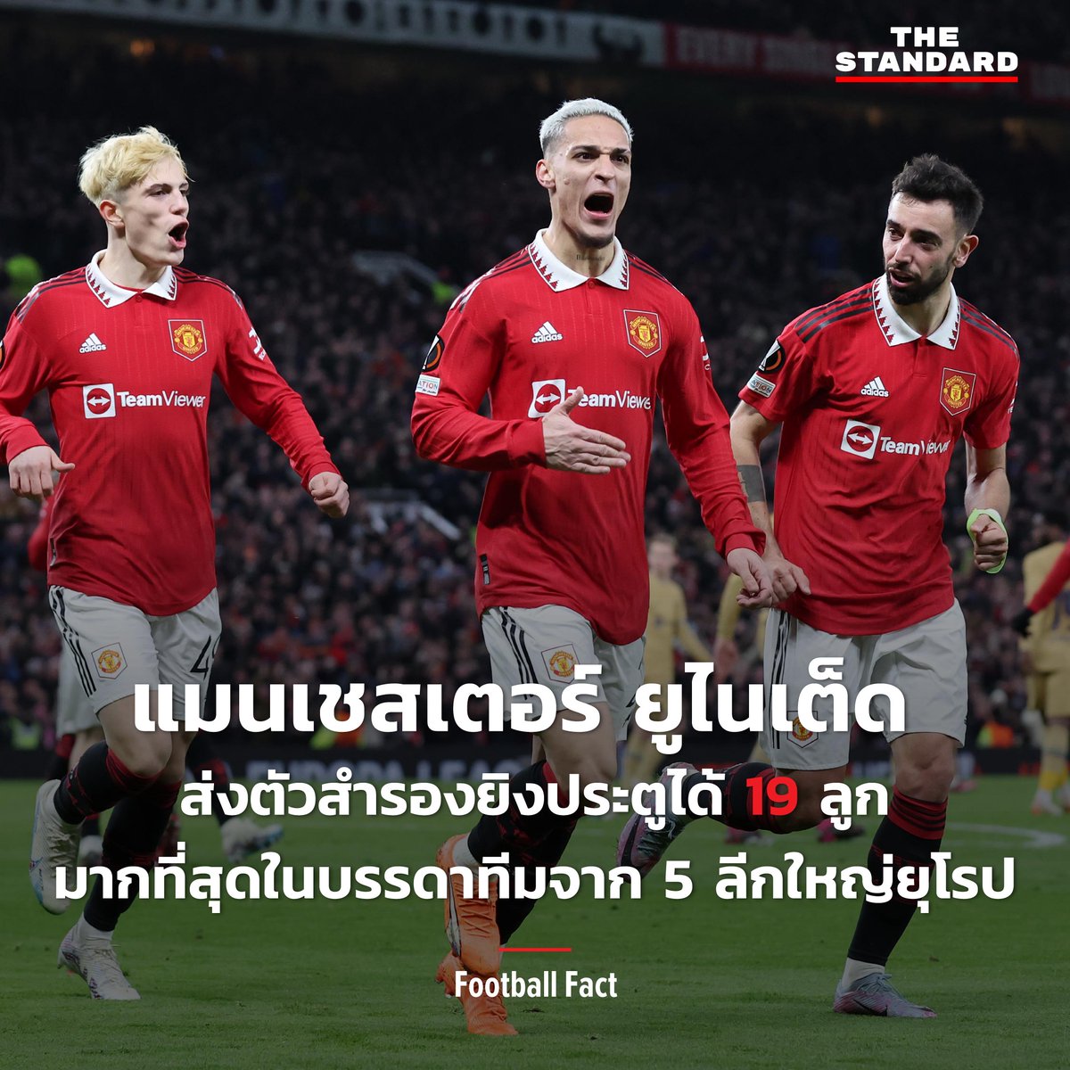 THE STANDARD on Twitter: "FOOTBALL FACT: แมนเชสเตอร์ ยูไนเต็ด ส่งตัวสำรองยิงประตูได้ 19 ลูก มาก ...