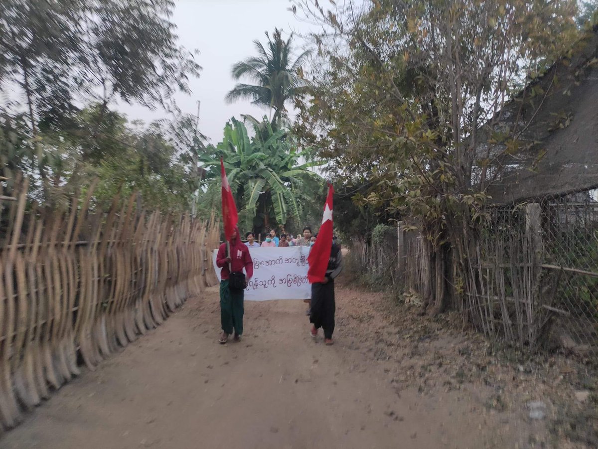 Khit Thit Media On Twitter ယင်းမာပင်တွင် စစ်အာဏာရှင် ဆန့်ကျင်ရေး မ