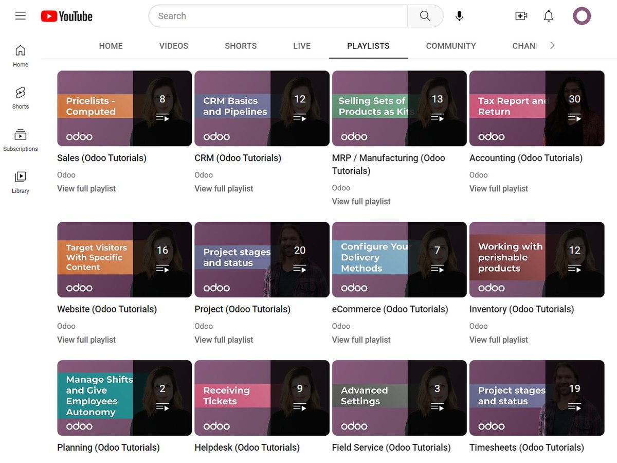 Odoo on Twitter: "We share great things on the #Odoo YouTube channel: http://youtube.com/@Odoo ...