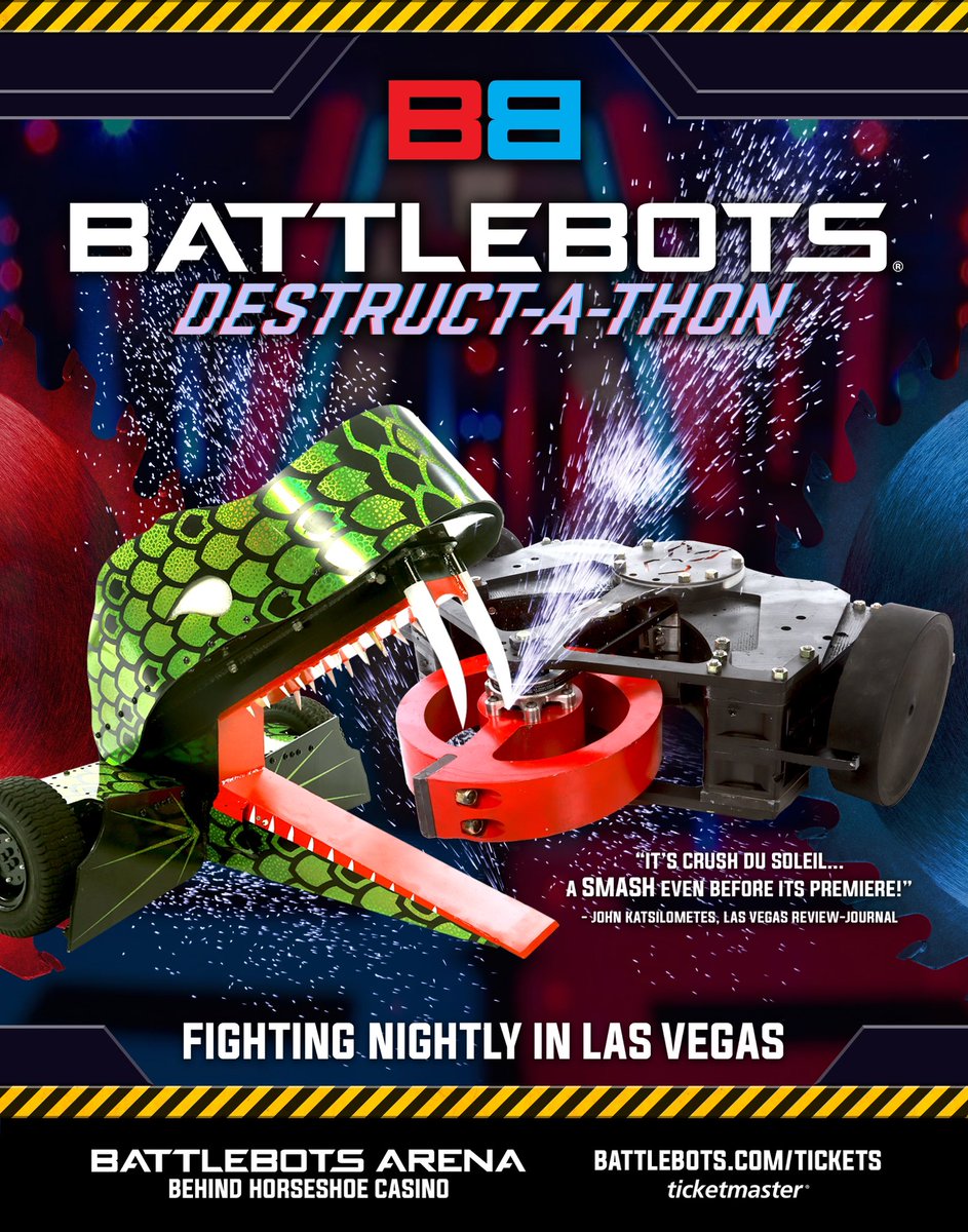 BattleBots on Twitter: "Thanks for watching. Come see our live showcase show in Vegas if you’re ...