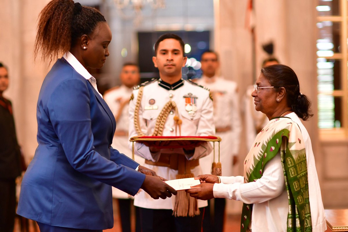 PIB India on Twitter: "Envoys of five nations present credentials to the President # ...