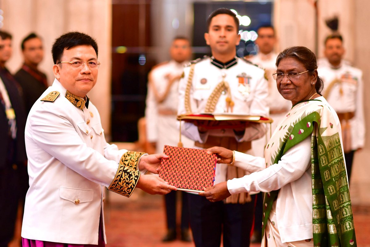 PIB India on Twitter: "Envoys of five nations present credentials to the President # ...