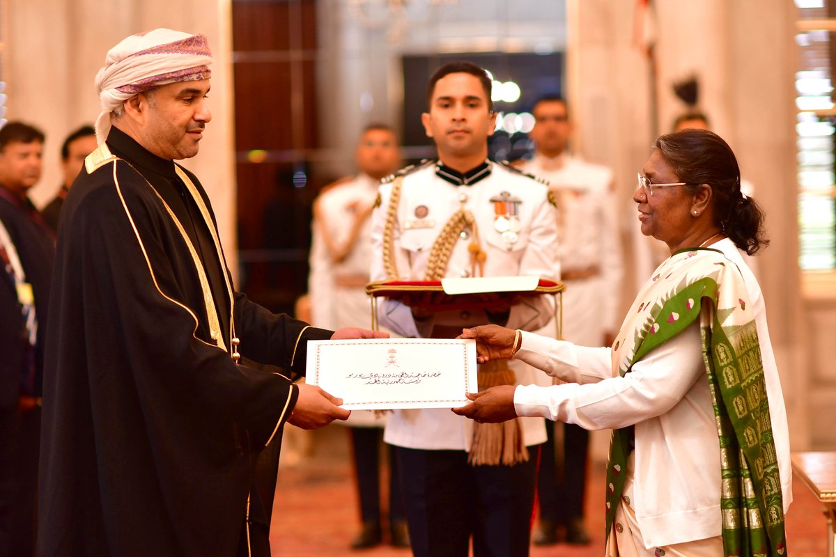 PIB India on Twitter: "Envoys of five nations present credentials to the President # ...