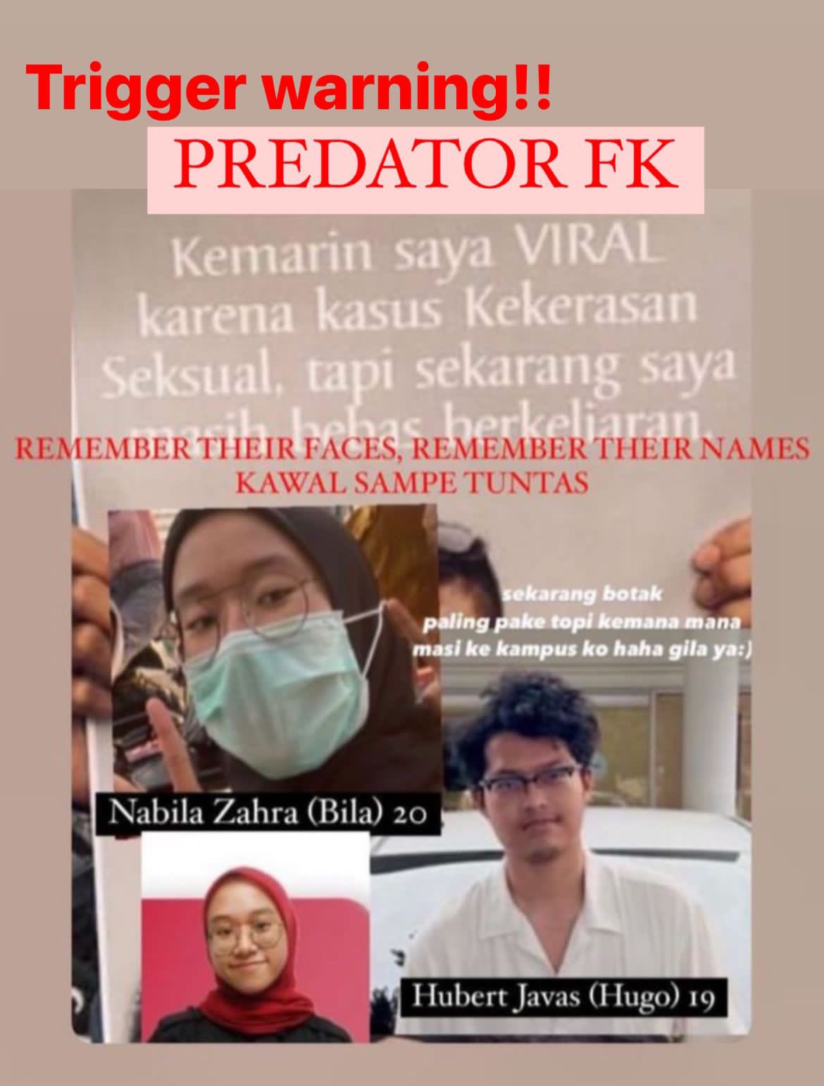 Cania Citta on Twitter: "8 mahasiswi Unand diduga mengalami pelecehan seksual. Sudah masuk tahap ...