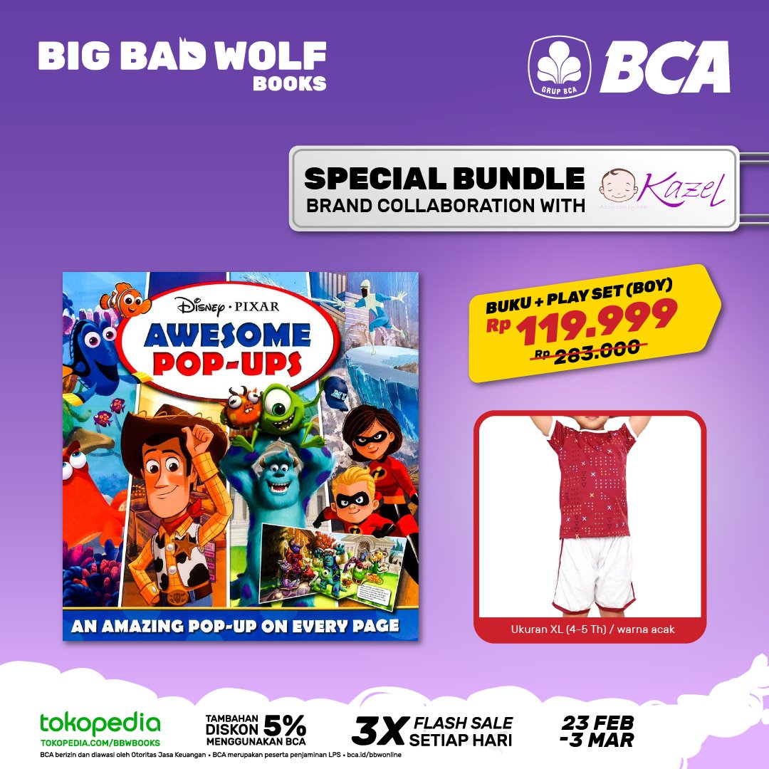Big Bad Wolf Indonesia on Twitter: "BELI BUNDLE KOLABORASI YUK!🥳 Si kecil pingin beli buku, tapi ...