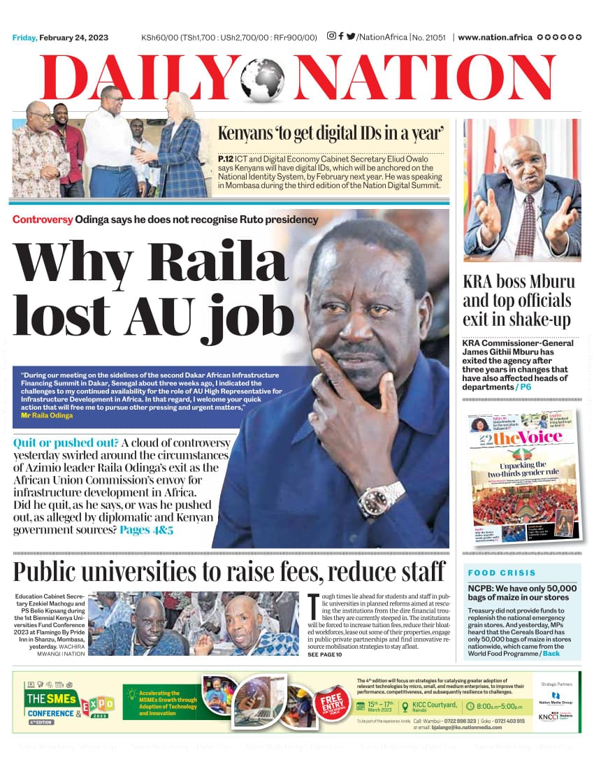 Abuga Makori EGH, MBE on Twitter: "Idle editors at the Nation Center had to look for something ...