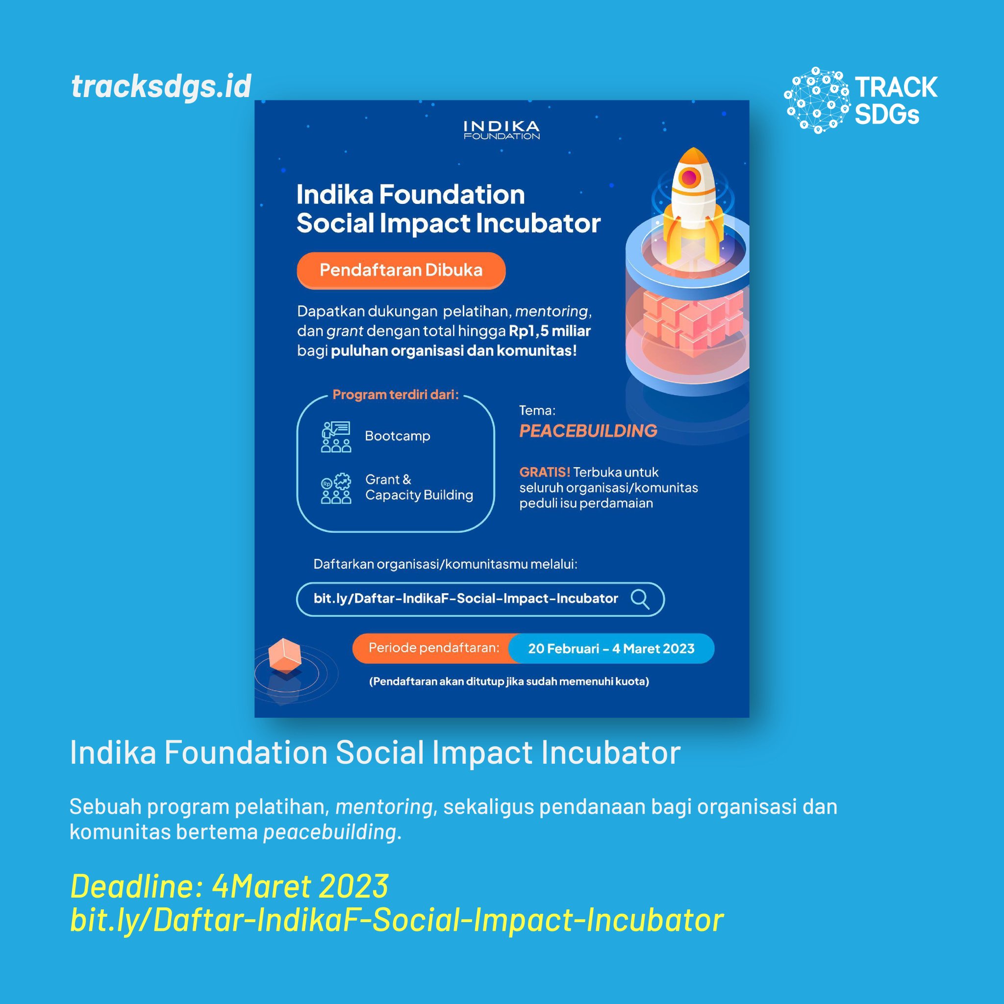 TRACK SDGs on Twitter: "Indika Foundation Social Impact Incubator 🔗https://t.co/PaVFfUfmgt https ...