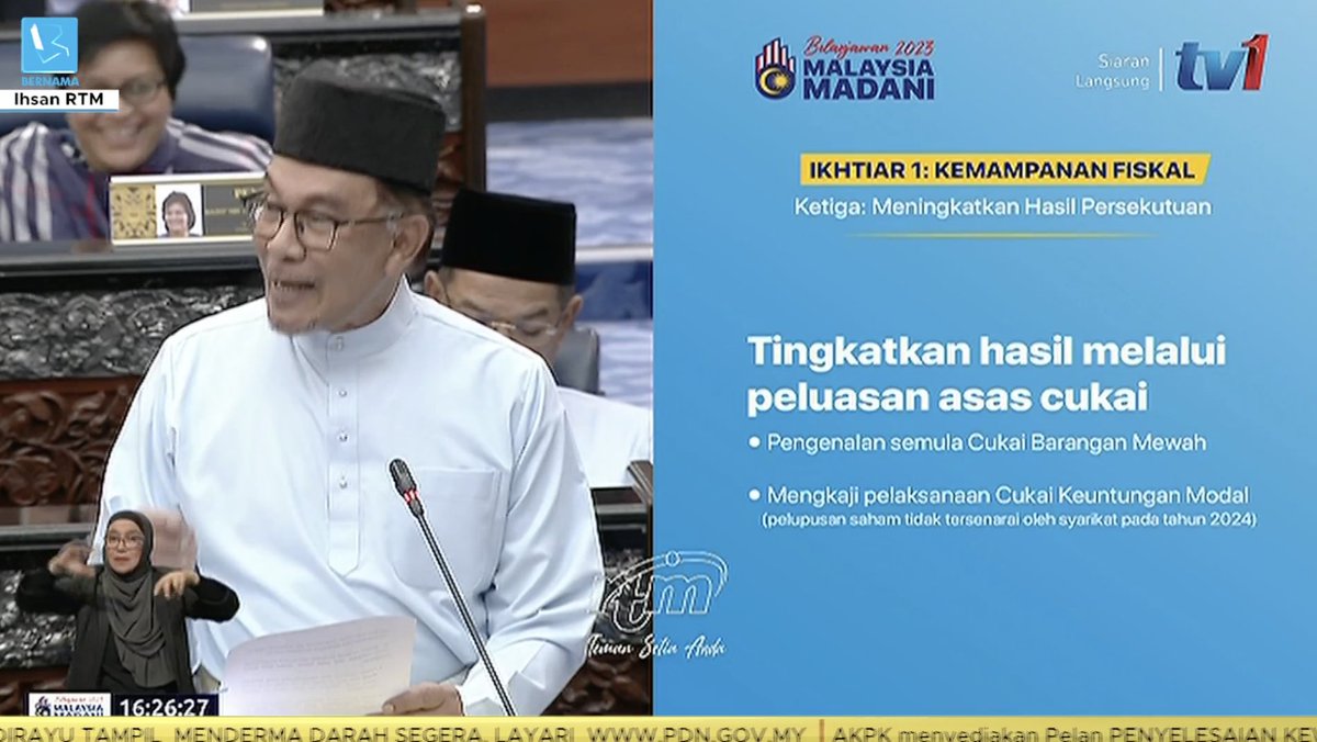 BERNAMA on Twitter: "#Belanjawan2023 : Kerajaan cadang perkenal Cukai Barangan mewah mulai tahun ...