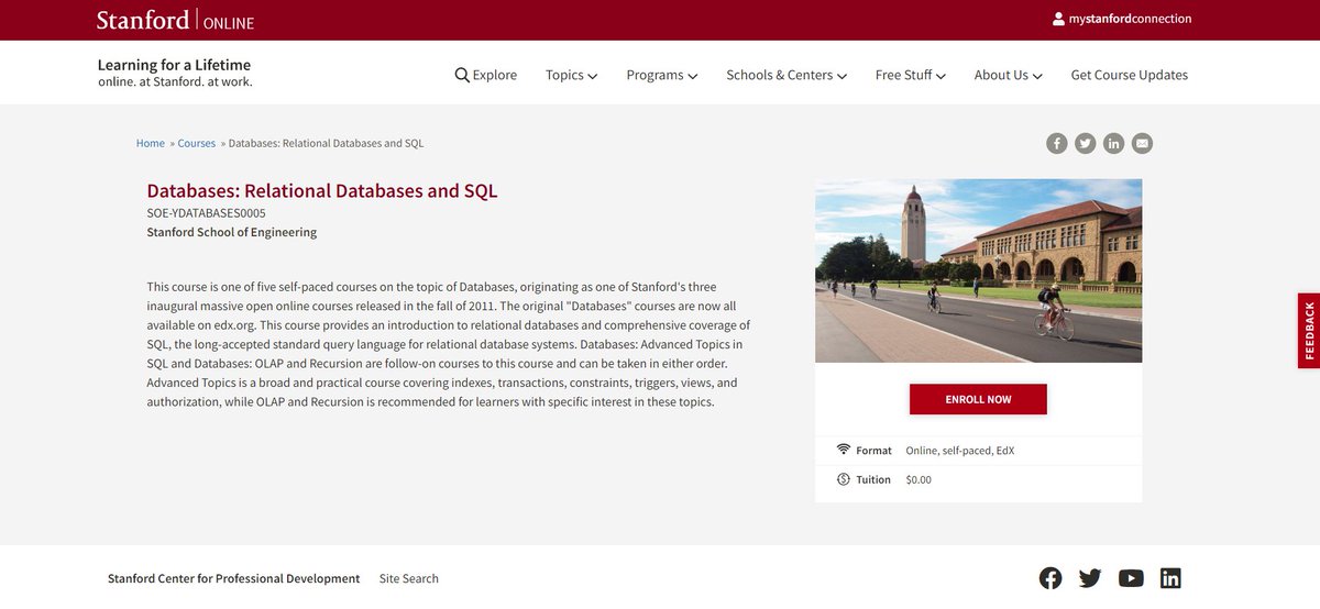 Stanford University is offering free IT courses (start learning today): - Thread from Madza 👨‍💻⚡ ...