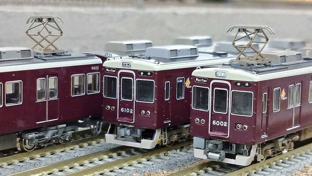 シュウ on Twitter: "GREENMAX 能勢電鉄 6000系 6002編成 完成🎉 6001Fのセットから製作しました。のせでんマークが特徴となった今の6002Fを再現。 C# ...