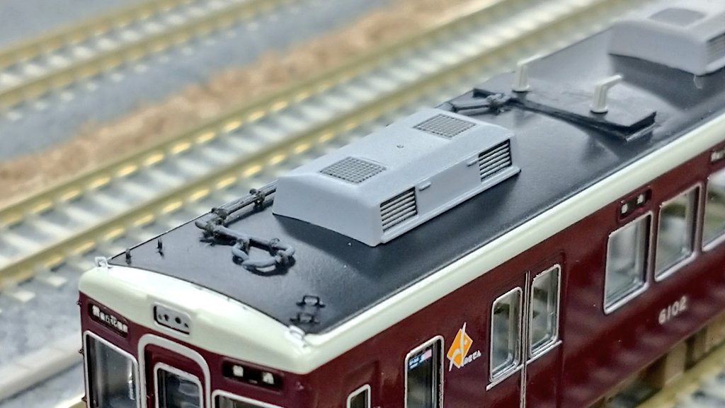 シュウ on Twitter: "GREENMAX 能勢電鉄 6000系 6002編成 完成🎉 6001Fのセットから製作しました。のせでんマークが特徴となった今の6002Fを再現。 C# ...