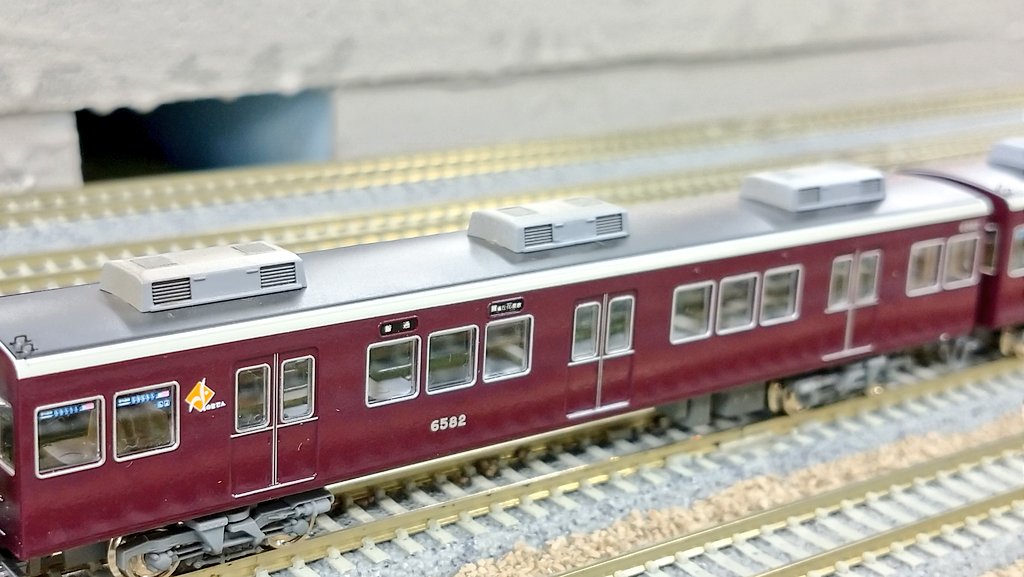 シュウ on Twitter: "GREENMAX 能勢電鉄 6000系 6002編成 完成🎉 6001Fのセットから製作しました。のせでんマークが特徴となった今の6002Fを再現。 C# ...