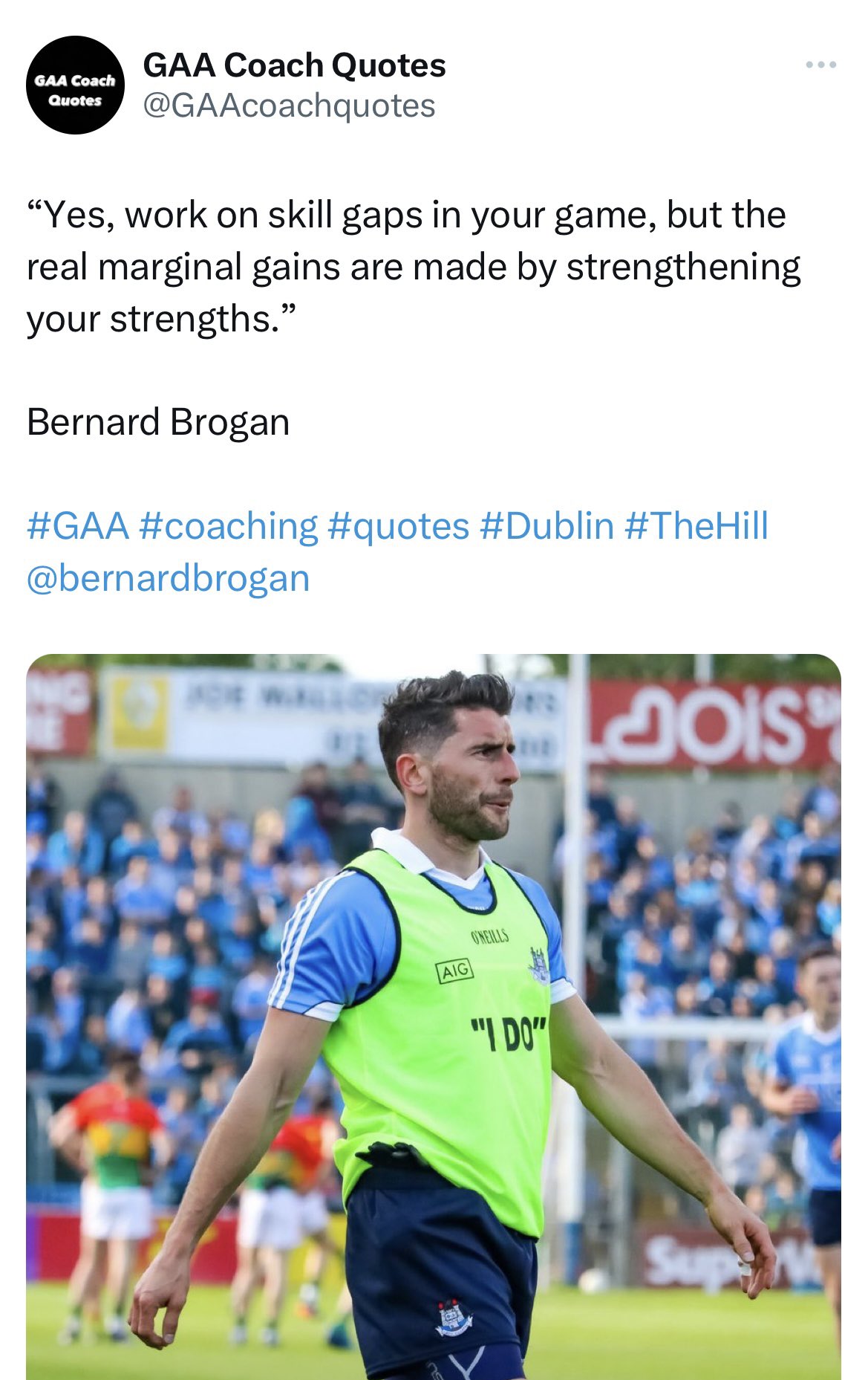 Top Gaa Quotes How Playing Off Left And Right Doubles Your Options In