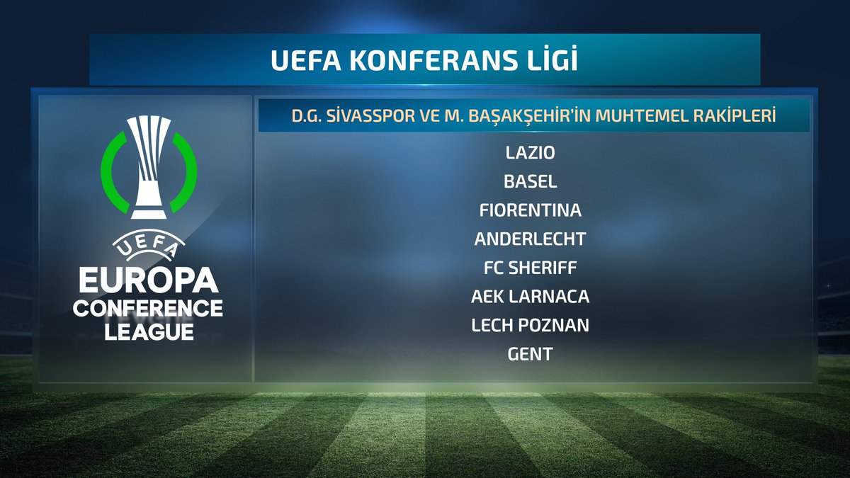A Spor on Twitter: "🏆 UEFA Avrupa Ligi ve UEFA Konferans Ligi'nde temsilcilerimizin muhtemel ...