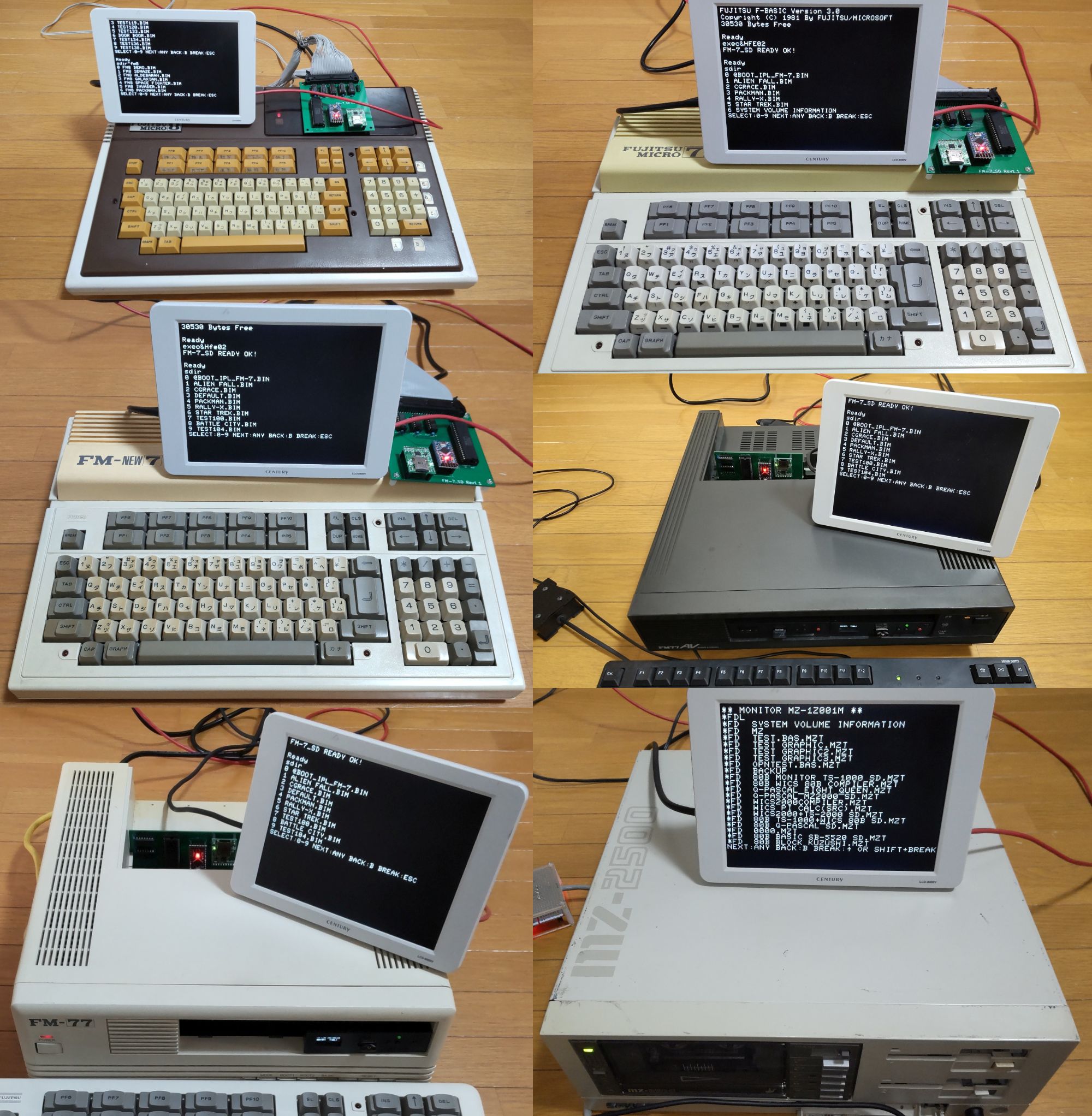 yanataka on Twitter: "8BitパソコンでSD-CARDが使えるようになるFM-7_SD、MZ-80K_SD、MZ-2000_SD、PC-8001_SD、PC ...