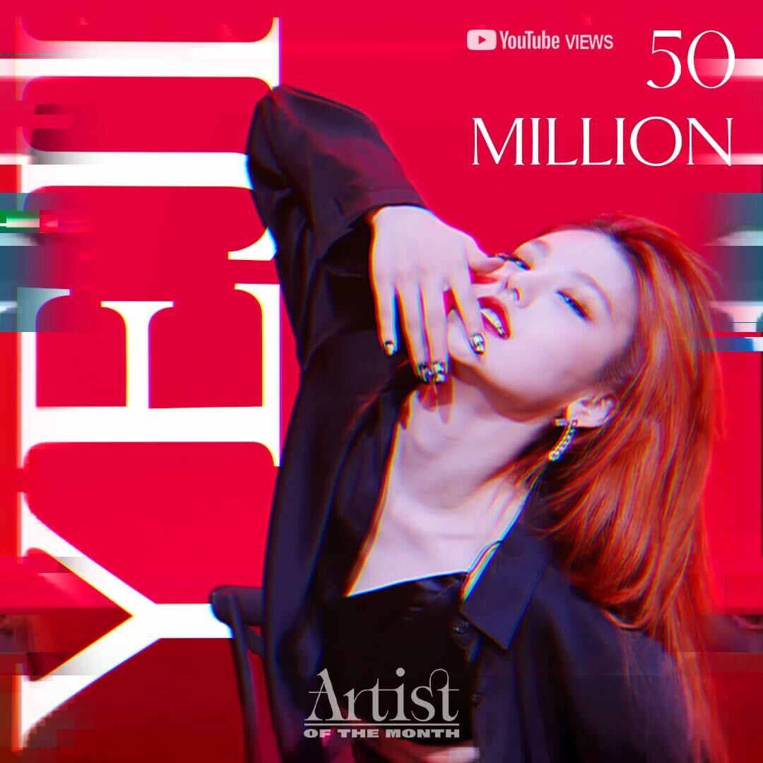 MPD(엠피디) on Twitter: "ITZY YEJI's 'Artist Of The Month' hits 50 MILLION views! Artist Of The ...