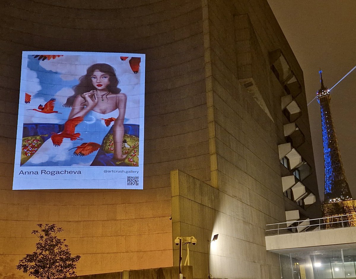 Anna Rogacheva 🐇 on Twitter: "Gm ☀️ Happy Friday fam ️ My art is in Paris! 🥳 I’m sooo happy ...
