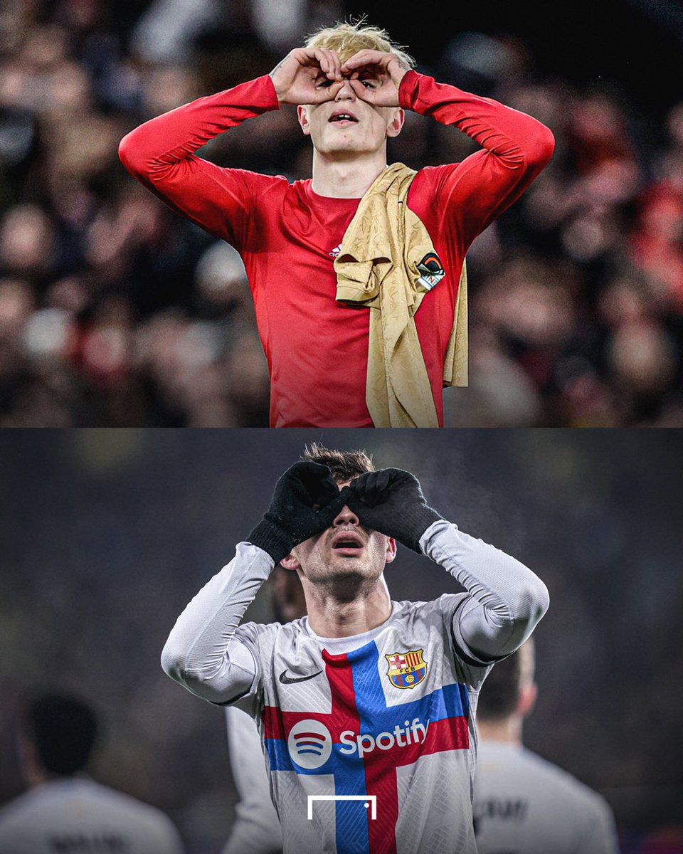 Alejandro Garnacho pulled out Pedri's signature celebration 👀 GOAL @goal