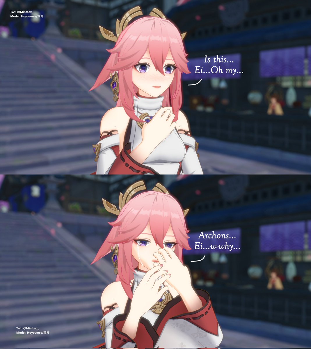 Minto on Twitter: "🍡🧅🌸💍 (1/2) #原神 #eimiko"