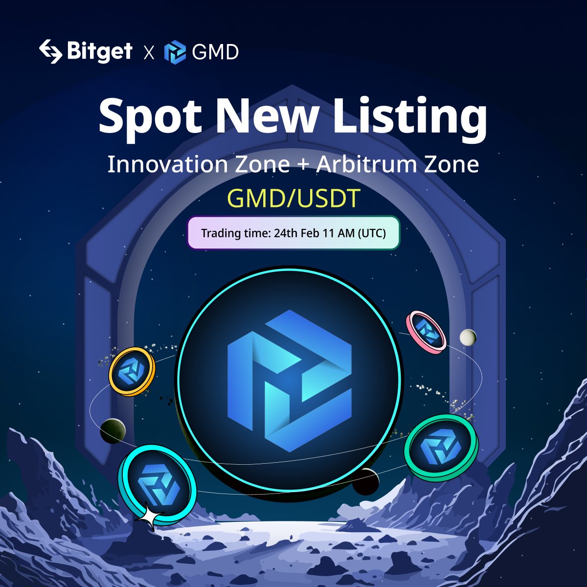 Bitget India🇮🇳 on Twitter: "🆕 #BitgetSpotNewListing #Bitget will list $GMD/USDT on Feb 24th, 11 ...