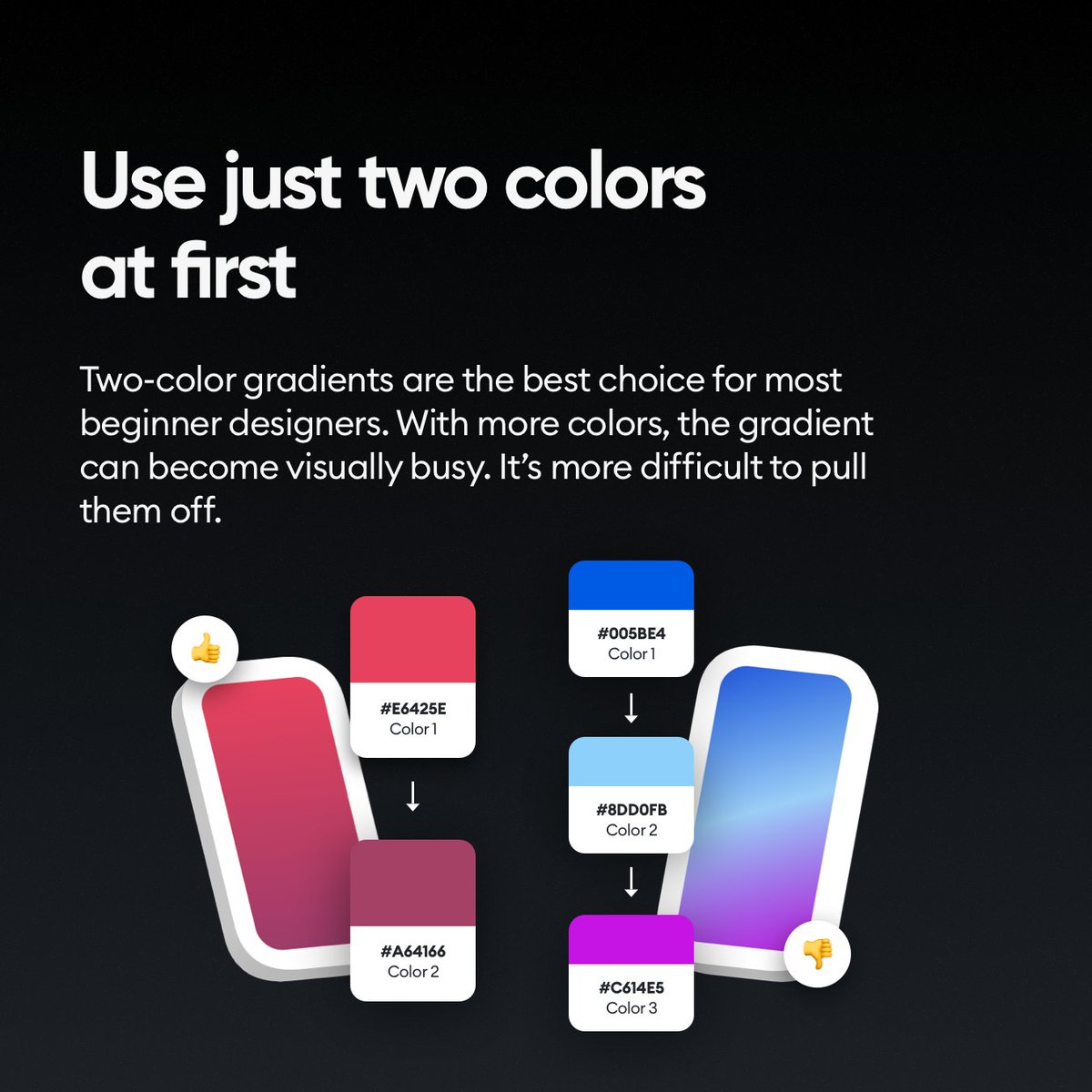 Gradients can look great, but most designers actually make their ...