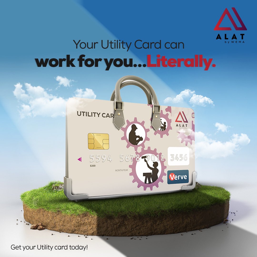 ALAT By Wema on Twitter: "With Your Utility Card you get to Top up Money Pay bills Manage your ...