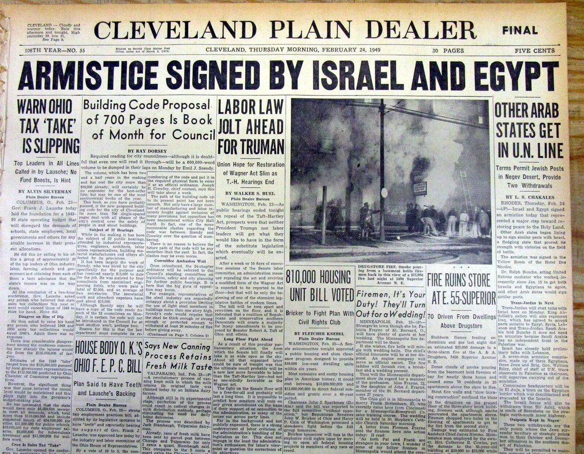 Bernard Lewis Remembered on Twitter: "#OnThisDay in 1949: Israel and ...