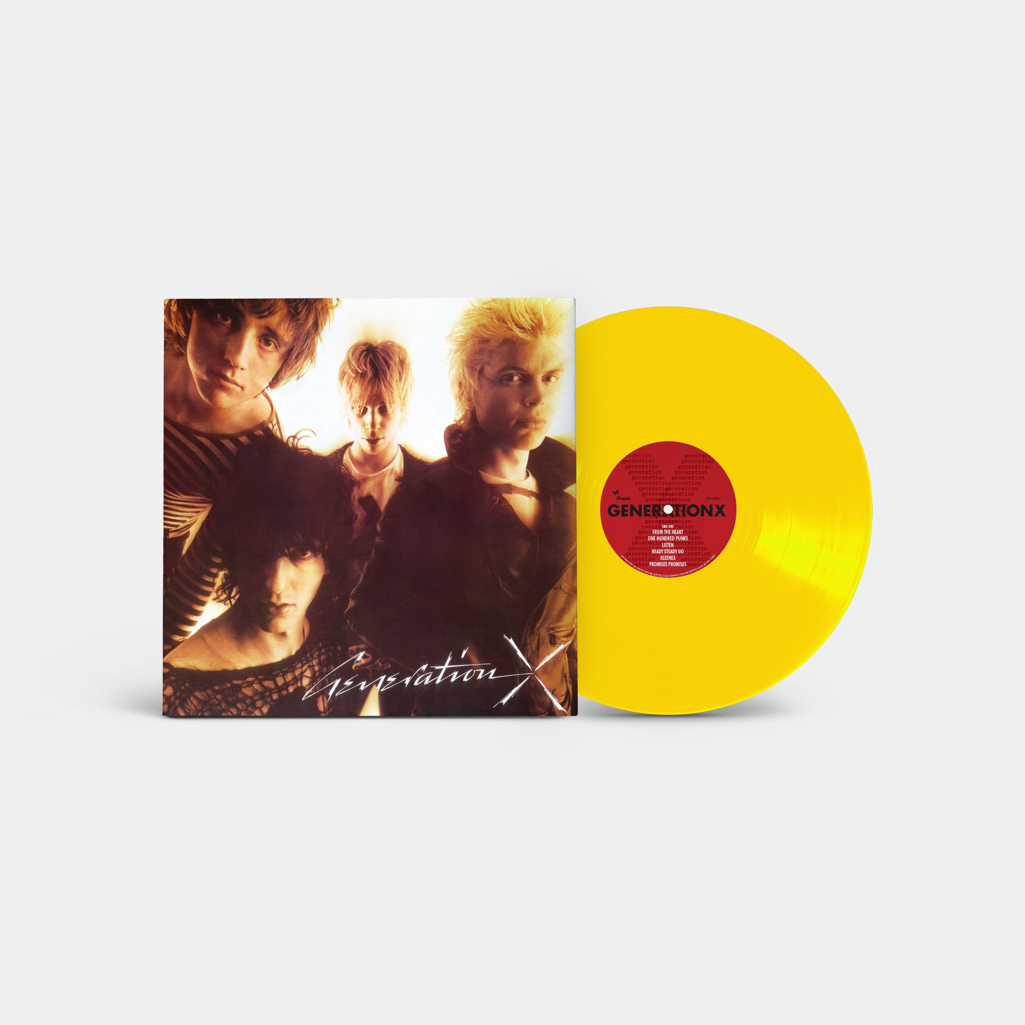 Billy Idol on Twitter: "A yellow vinyl variant of Generation X’s self-titled album will be made ...