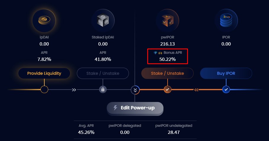 IPOR Labs on Twitter: "The #IPOR DApp UI was recently updated to display a 💎🤲 bonus #APR. Every ...