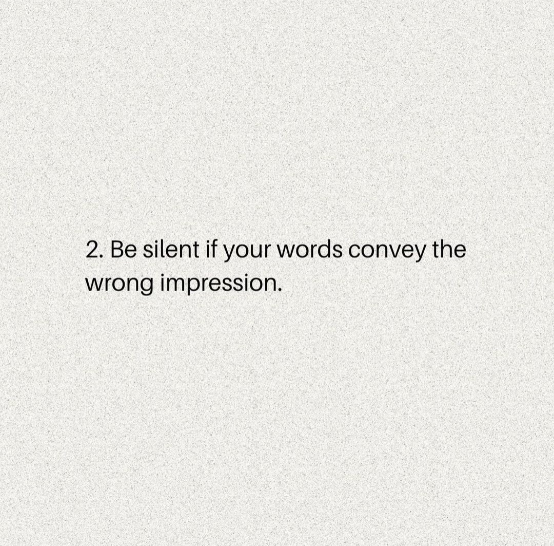7 Situations where you should stay silent: - Thread from Caesar’s ...