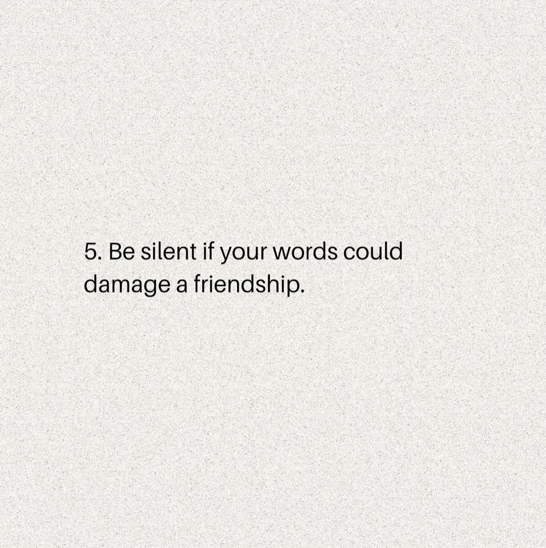 7 Situations where you should stay silent: - Thread from Caesar’s ...
