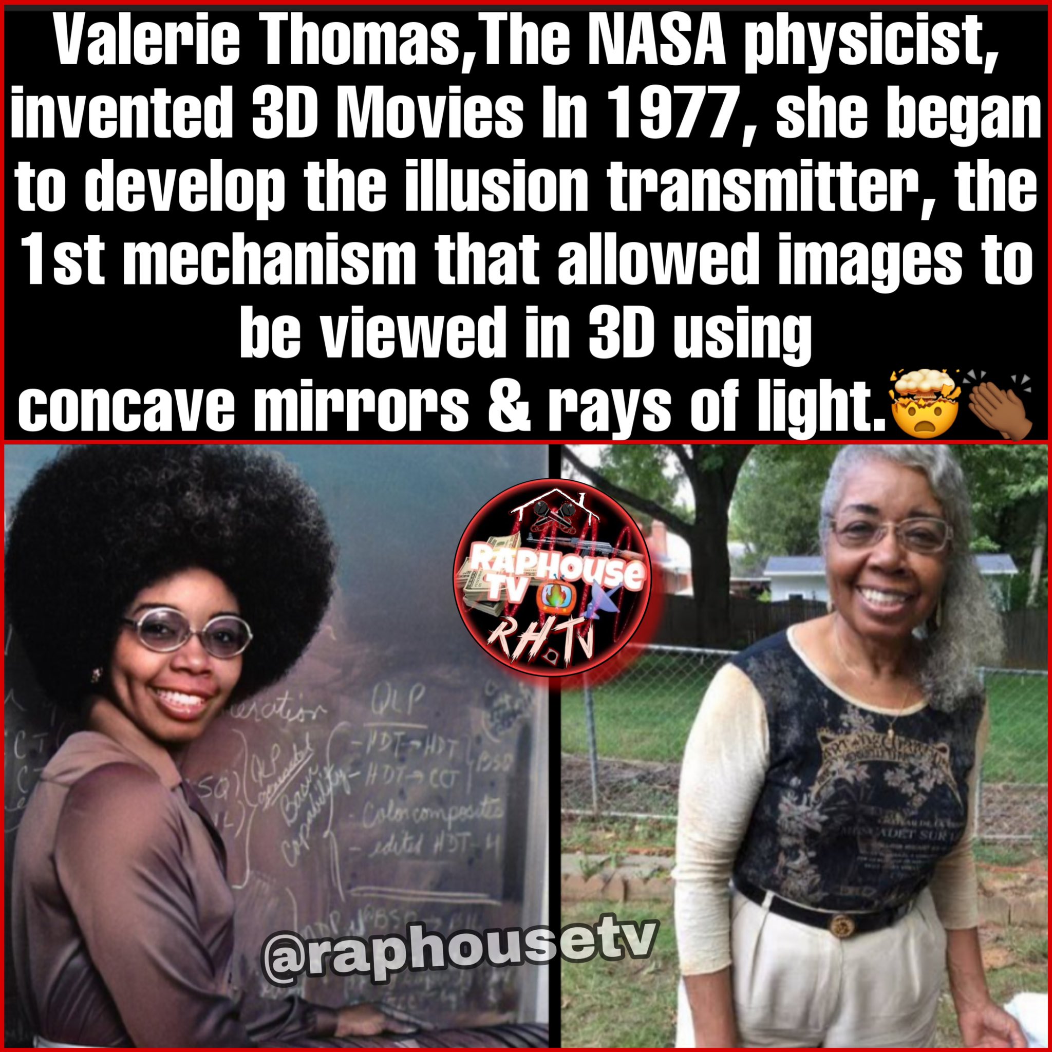 Raphousetv (RHTV) on Twitter: "Valerie Thomas, NASA physicist, invented ...