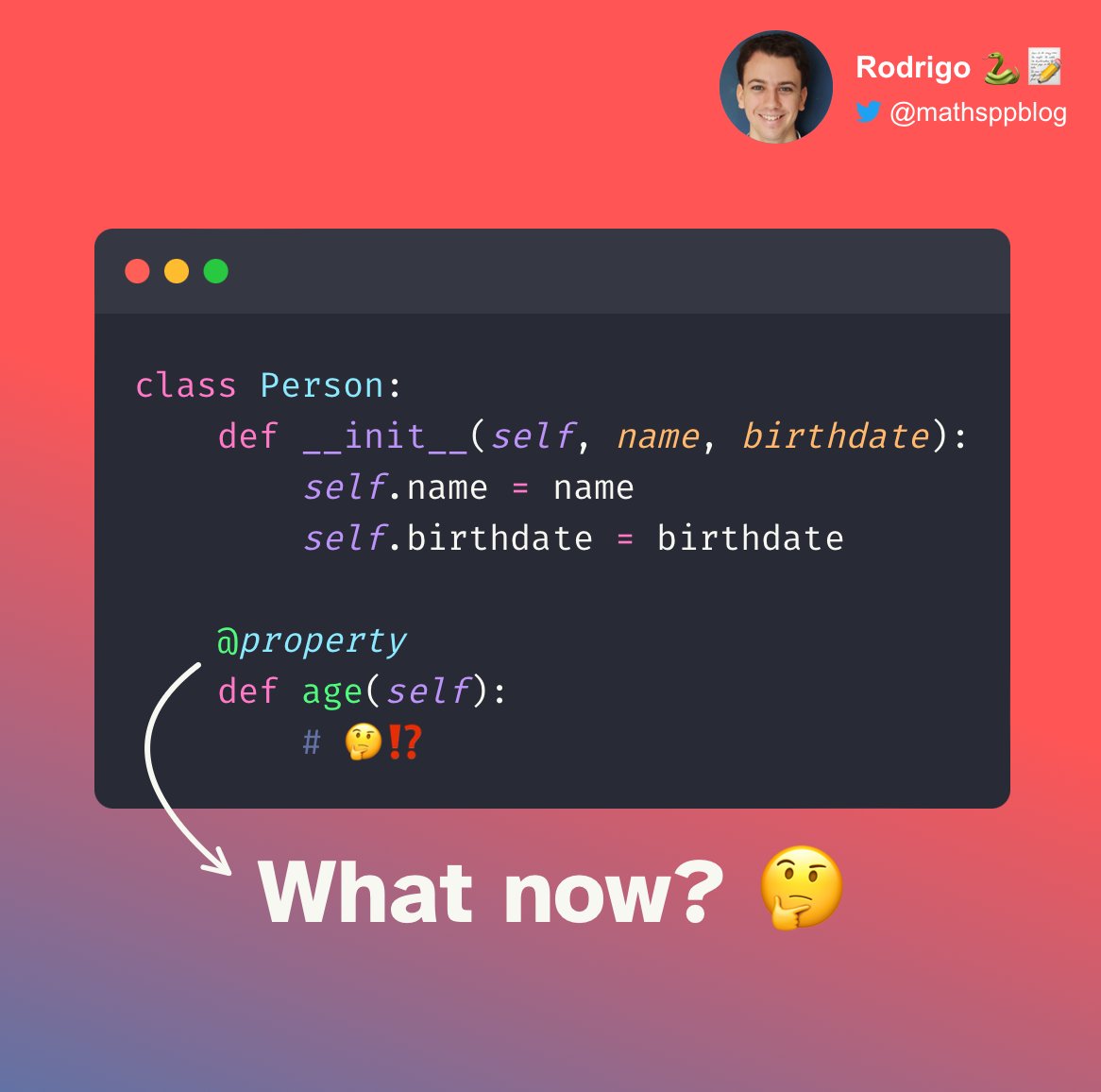 Python 🐍 developers can use `property` to supercharge their classes. 🚀 With `property`, you can ...