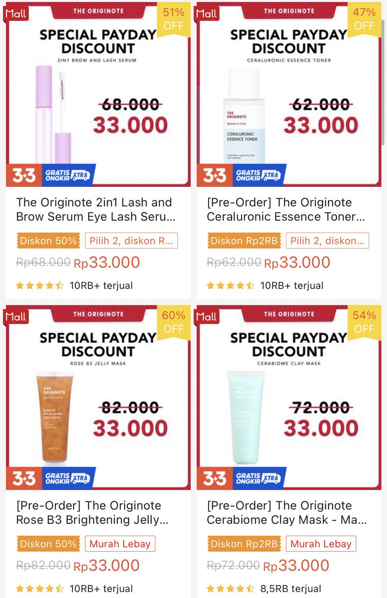 FESS on Twitter: "RT @AkuSukaRacun: The Originote Official Shop diskon up to 60% https://shope ...