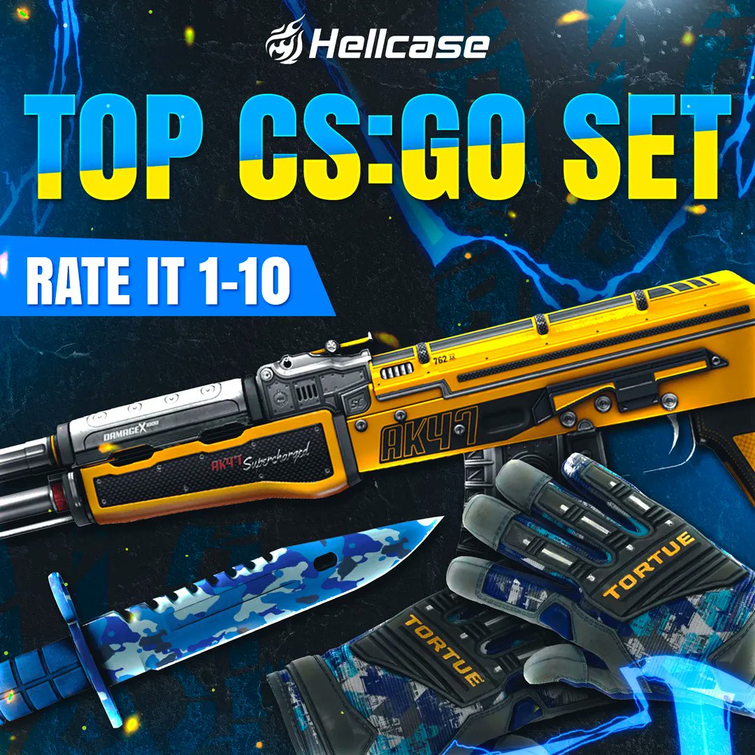 Hellcase 🔥 on Twitter: "We’ve composed yet another awesome skin combination 💙💛 How would you ...