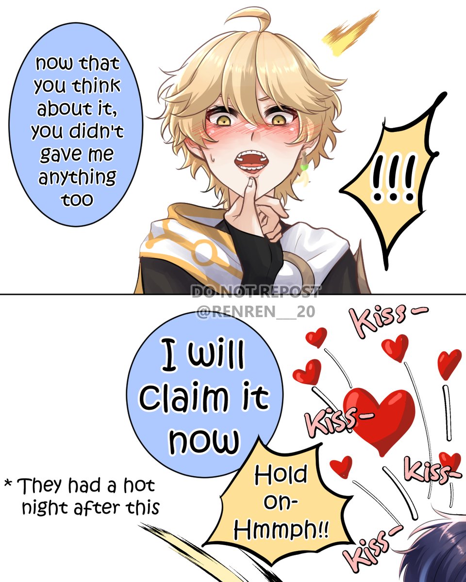 「Wanderer wish for his birthday Wanderer x Aether #genshini」れんれん🌤️の漫画