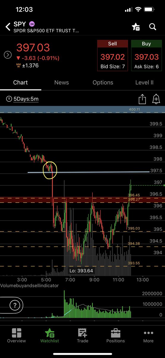 Burak on Twitter: "WHAT A DAY !!!! Only one line added $SPY"