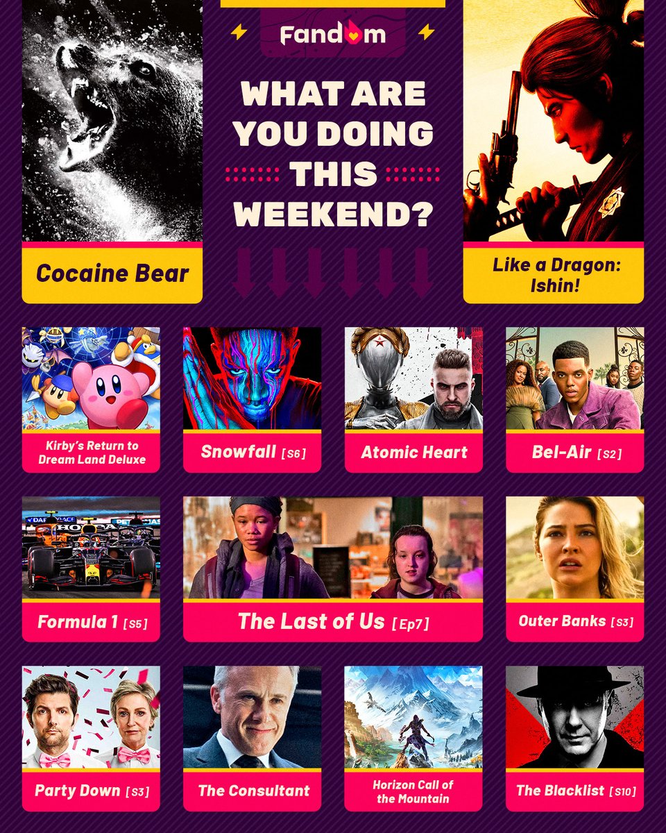 Pick your entertainment fix Fandom @getfandom