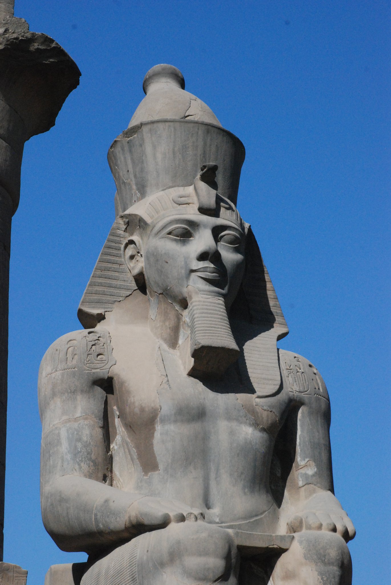 Dr. Peter J Brand on Twitter: "13/ The best preserved colossus from Luxor is inside the ...