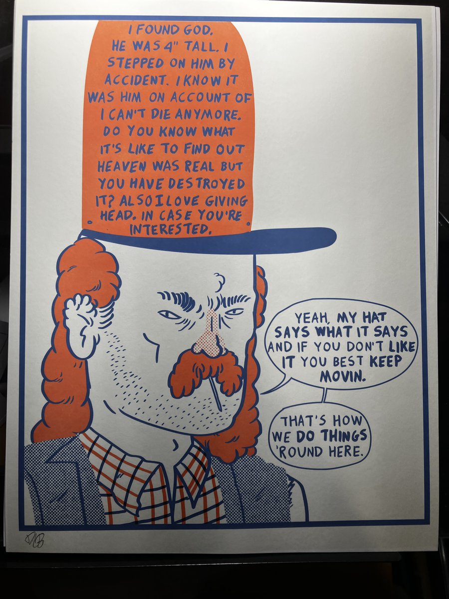 「would you like a signed print of this? I don't have a camera」Rory ...