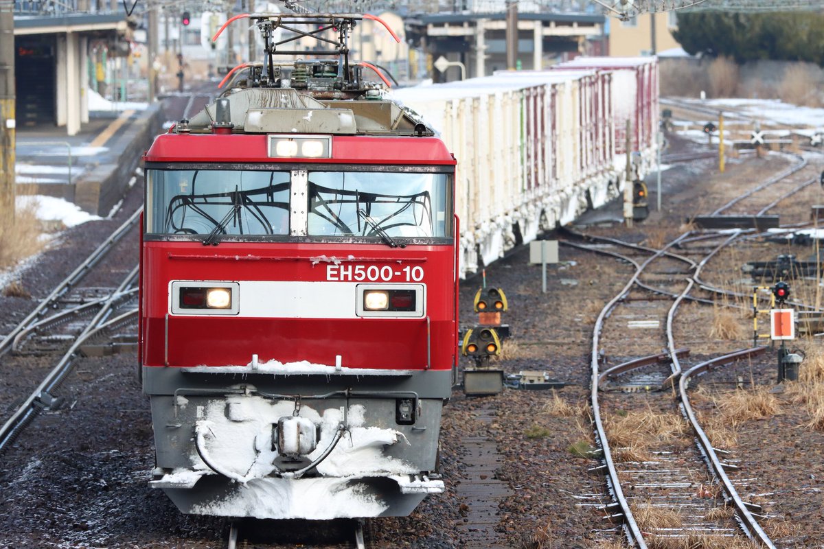 ザキてつ on Twitter: "おはようございます。 1658レ EH500-10 コキ牽引 EF510-502ムド付でした MFだったけど何とか🟦ゴトー撮れました😅"