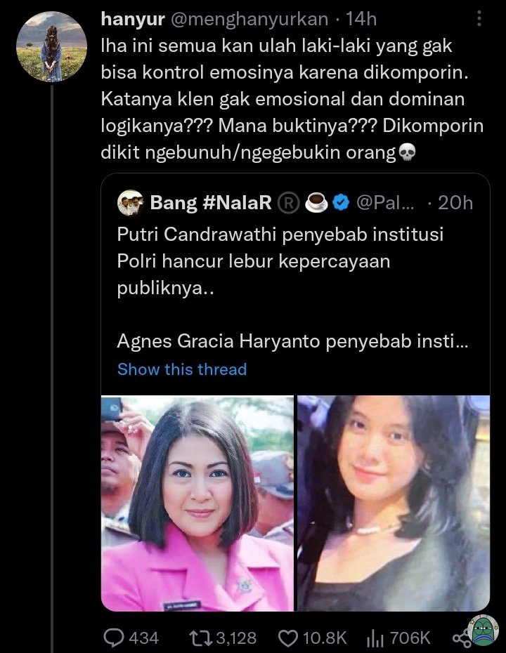 Tanyarl ㅡ 🚫 Rep OOT/JUALAN/LINK AFF on Twitter: "💚 Twitter gaada habisnya perang gender. Mumpung ...