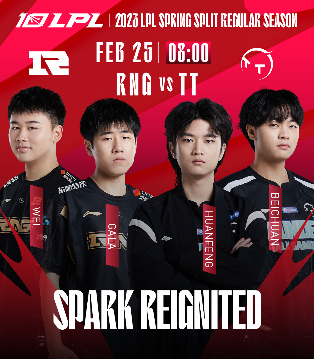 LPL on Twitter: "Kicking off the #LPL Saturday with RNG vs TT, you don't want to miss it! 👀"